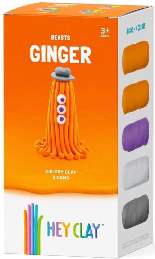 ΠΗΛΟΣ HEY CLAY 75G - GINGER BEASTS - Βιβλιοπωλεία Εκδόσεις Μαλλιάρης ...